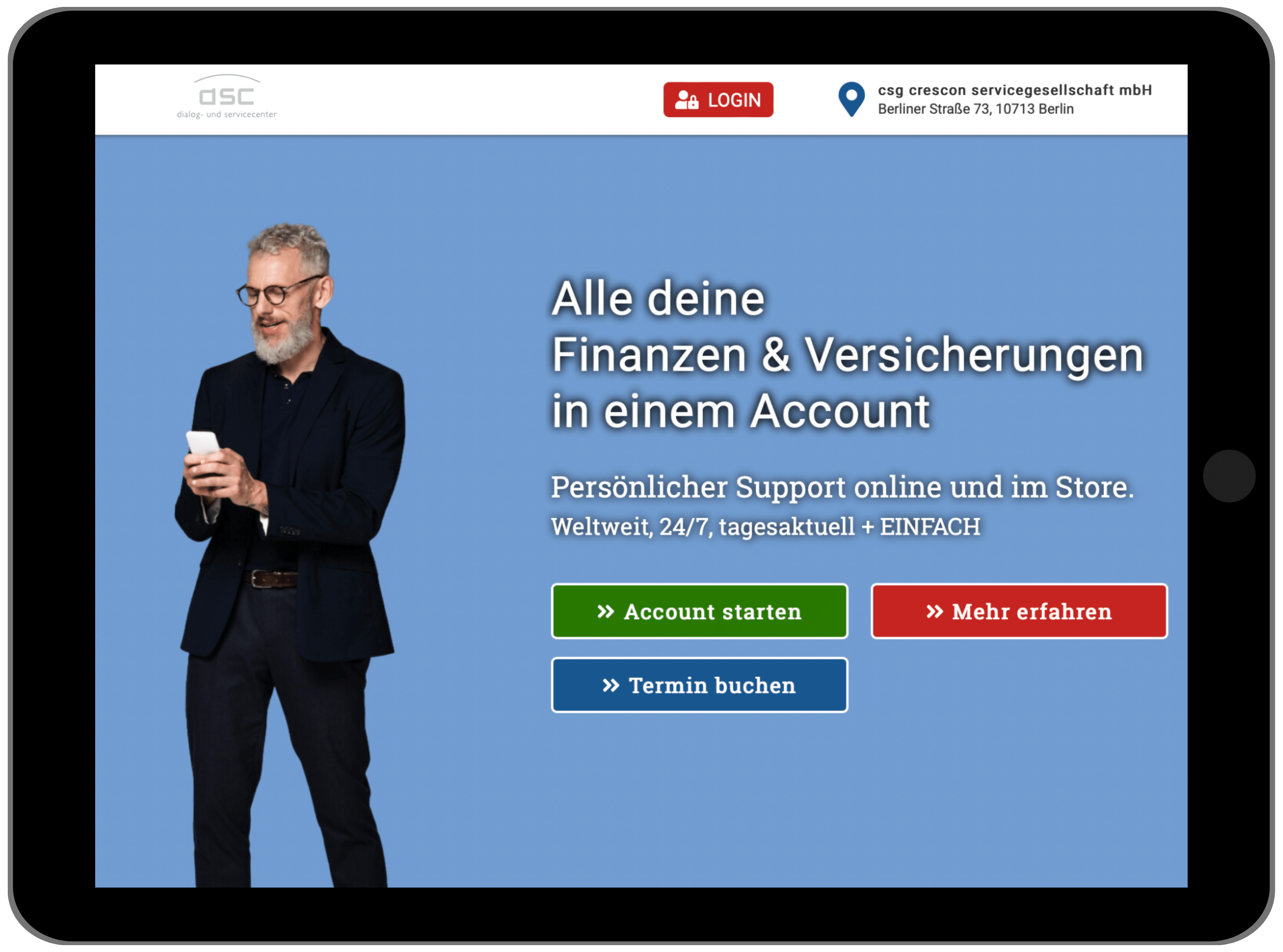 dialog-und servicecenter - So funktioniert´s: service4csg.de